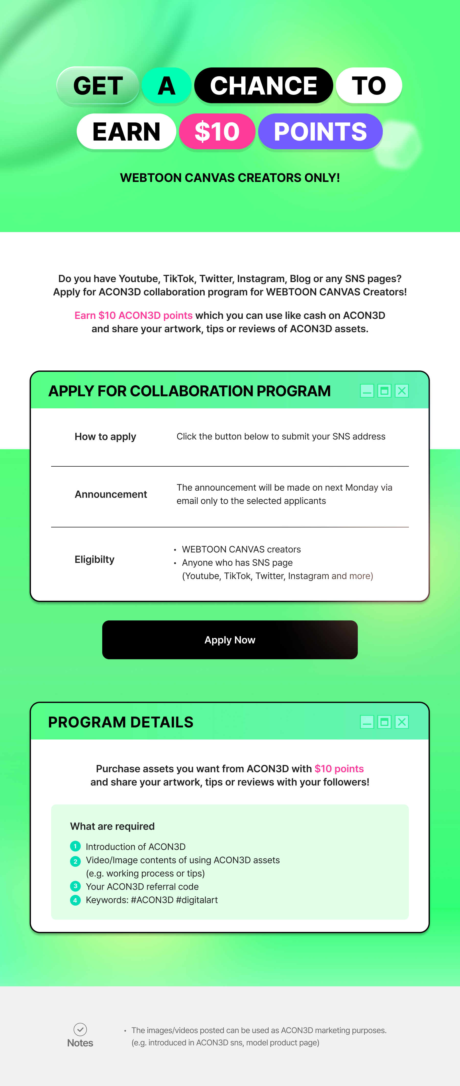 ACON - Digital Asset Store for All Creators