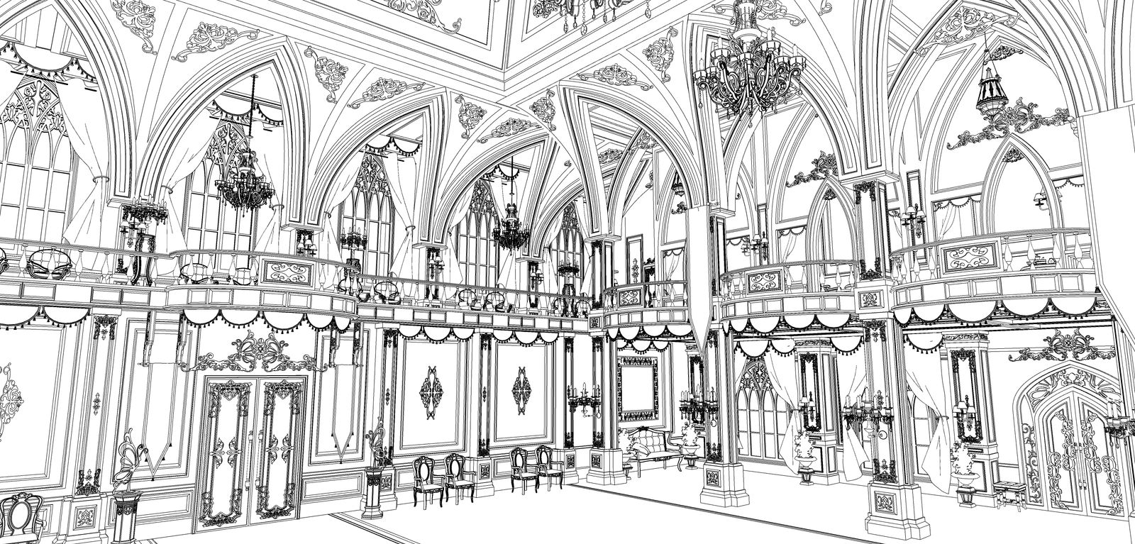 Romantic Fantasy Dance Hall