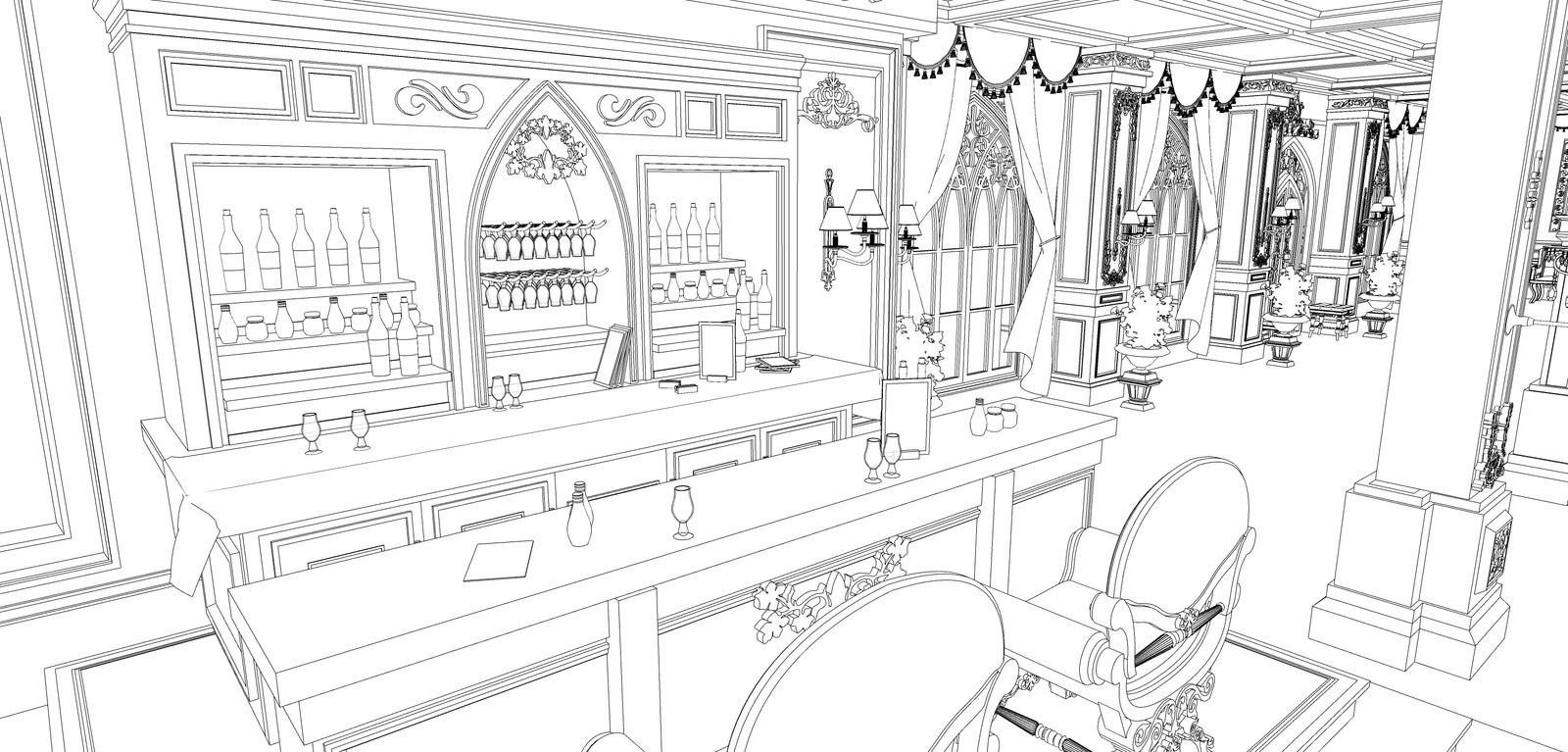 Romantic Fantasy Dance Hall