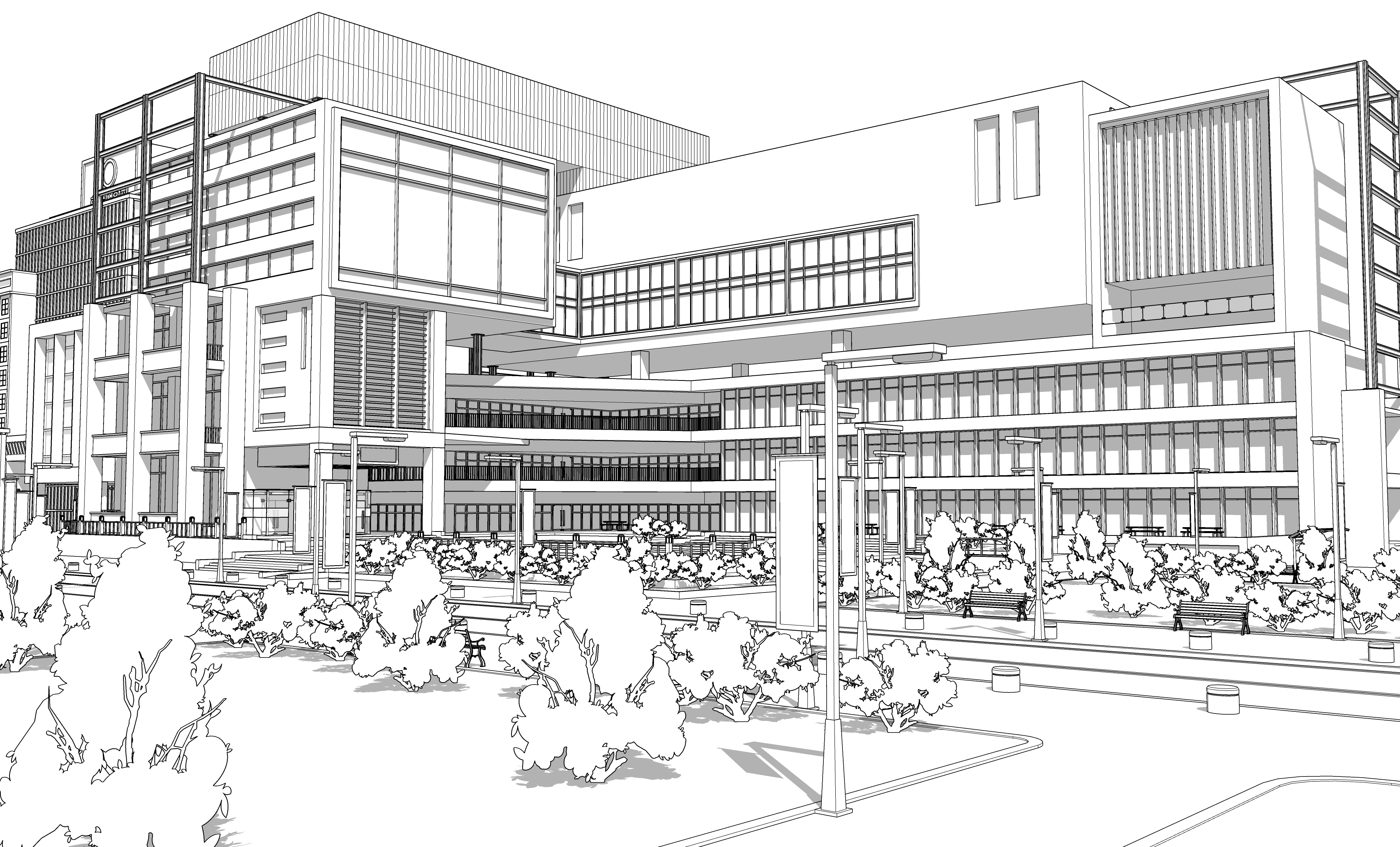 College Campus Exterior