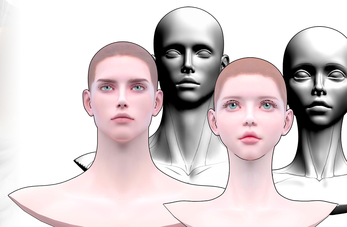 Super Model Proportion - Head collection
