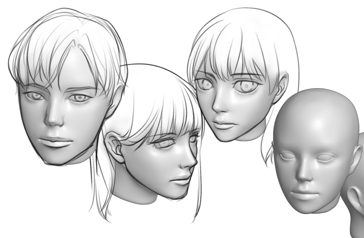 Head Models (3 Types)