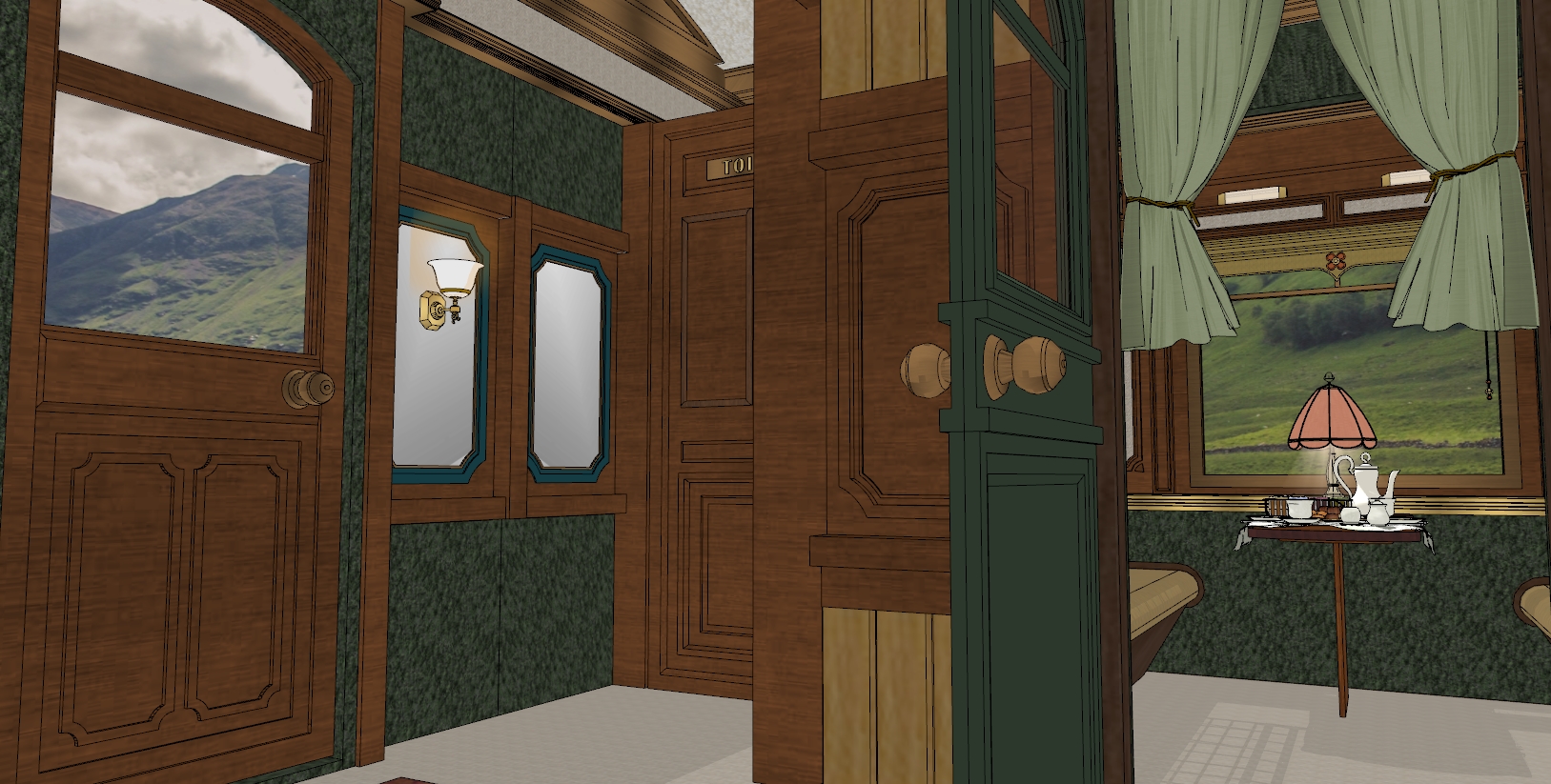 UK/Europe - Train interior 4 types