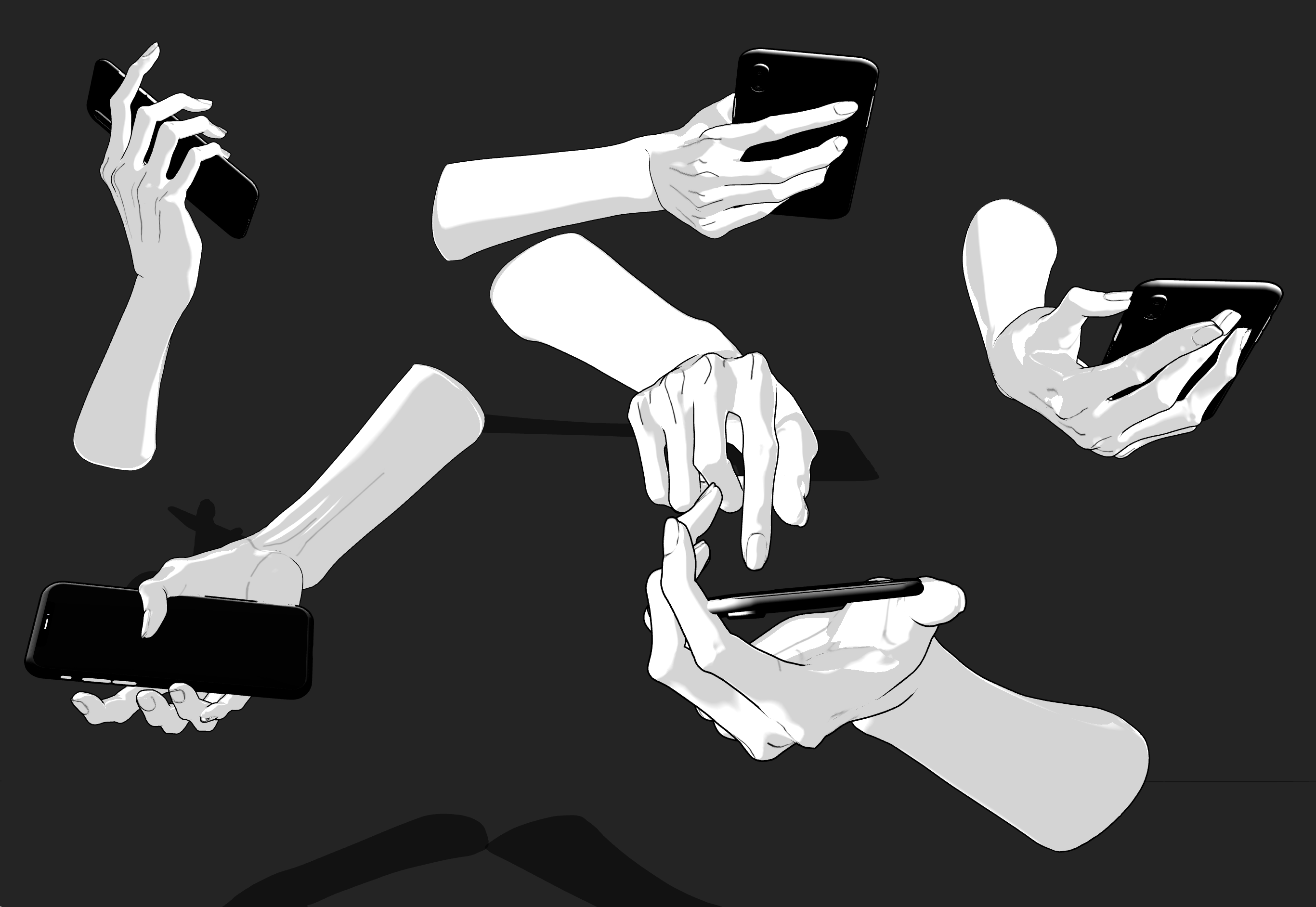 Poseable 3D Hands
