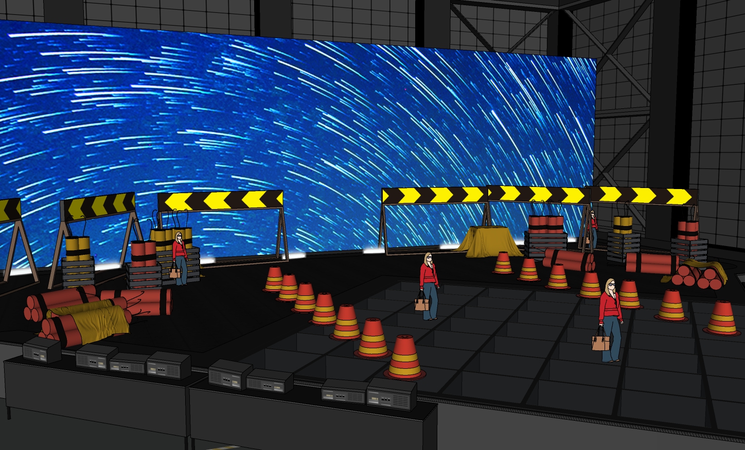 K-POP Music Show Stage and Idol's Dorm