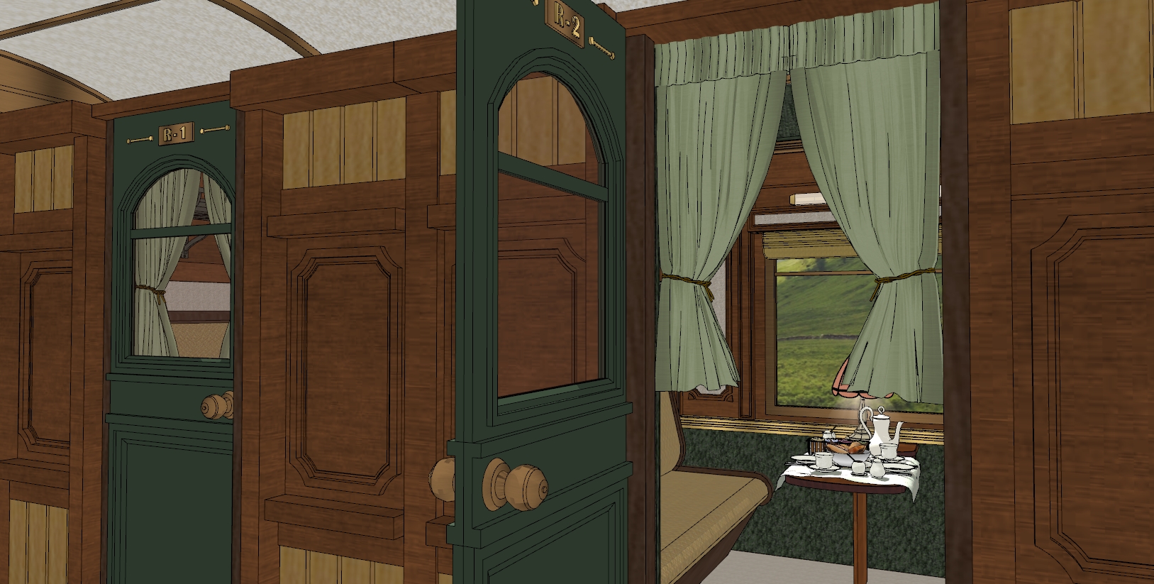 UK/Europe - Train interior 4 types