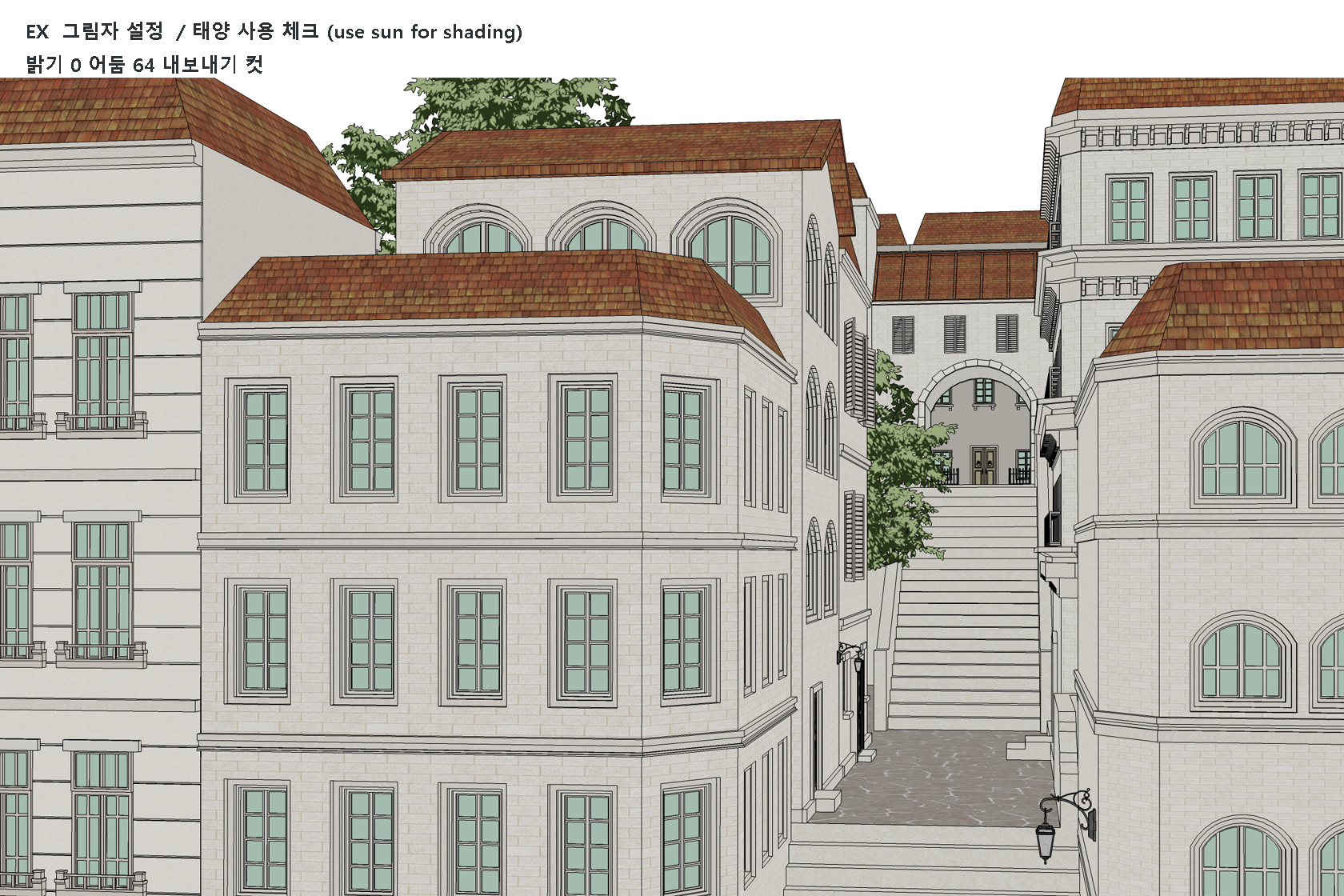 European Style Small City Exterior