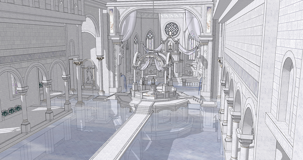 Fantasy Temple Secret Sanctum & 3 Types of Items