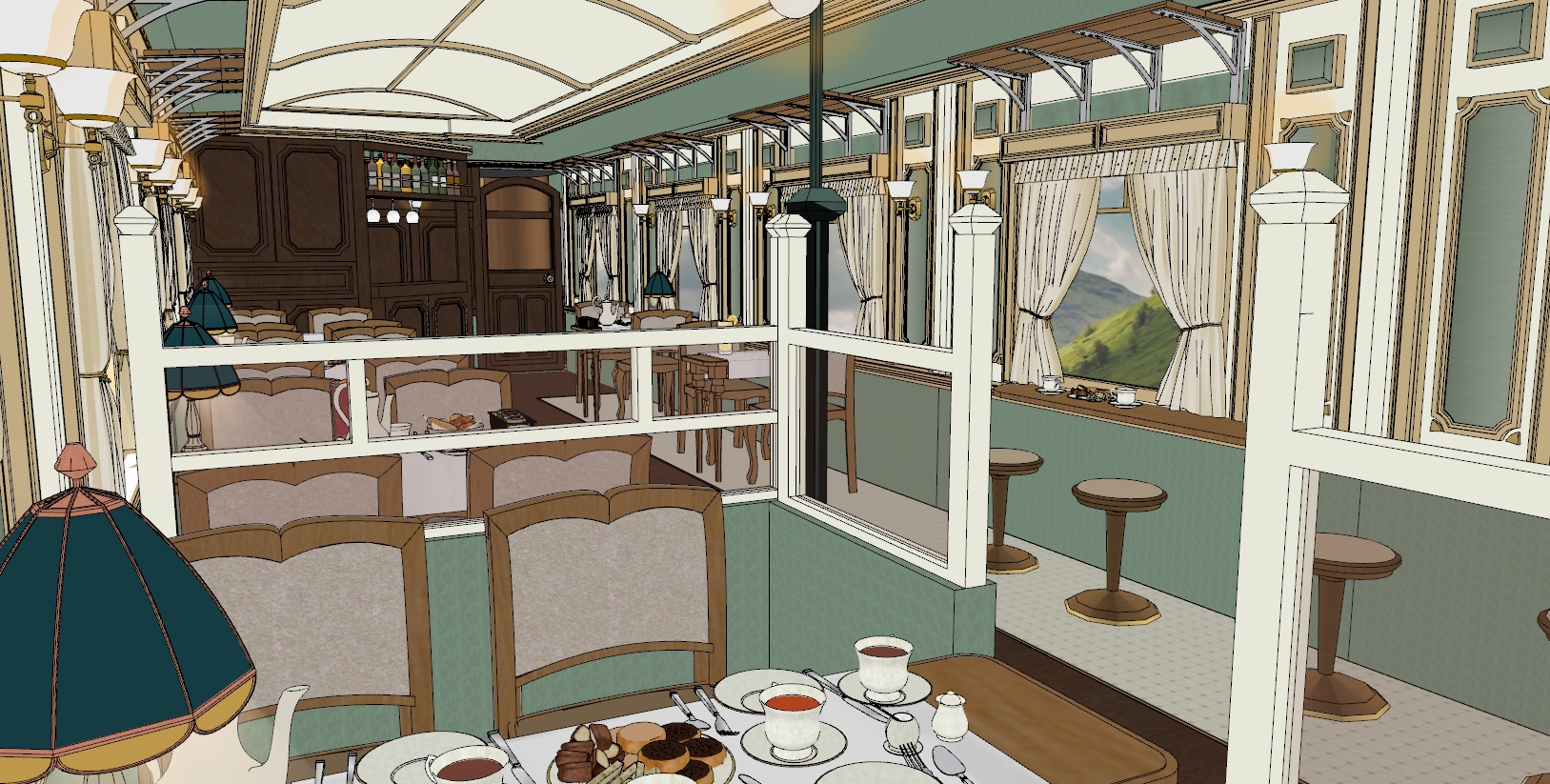 UK/Europe - Train interior 4 types