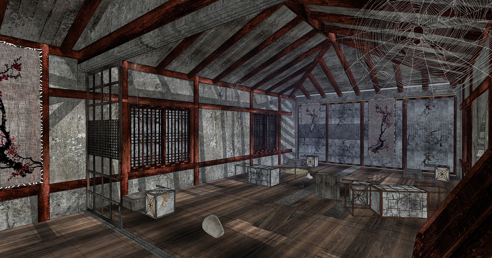 Gyeongseong Scandal - Hanok Building and Hanok Garden (ruin)