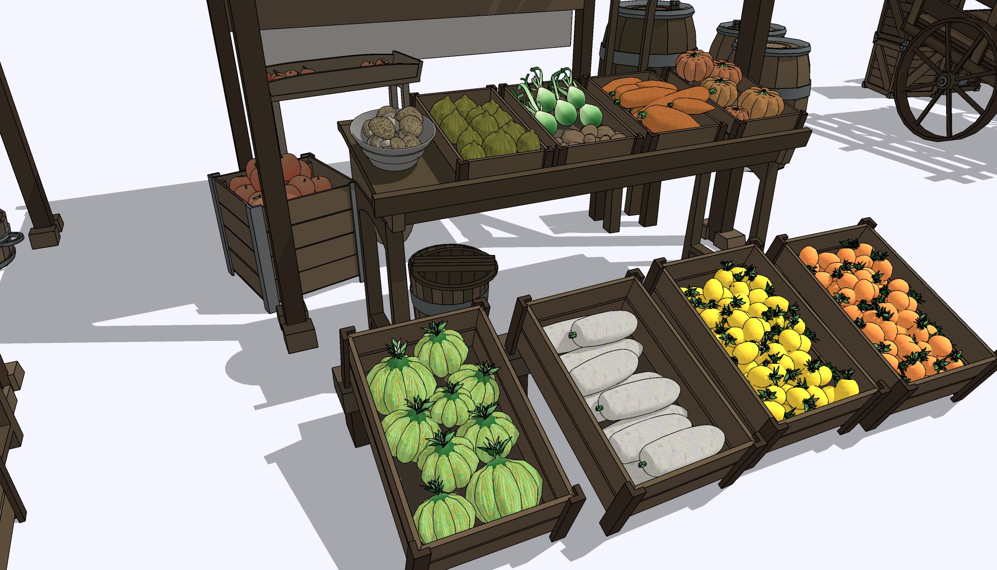 Fantasy market stand