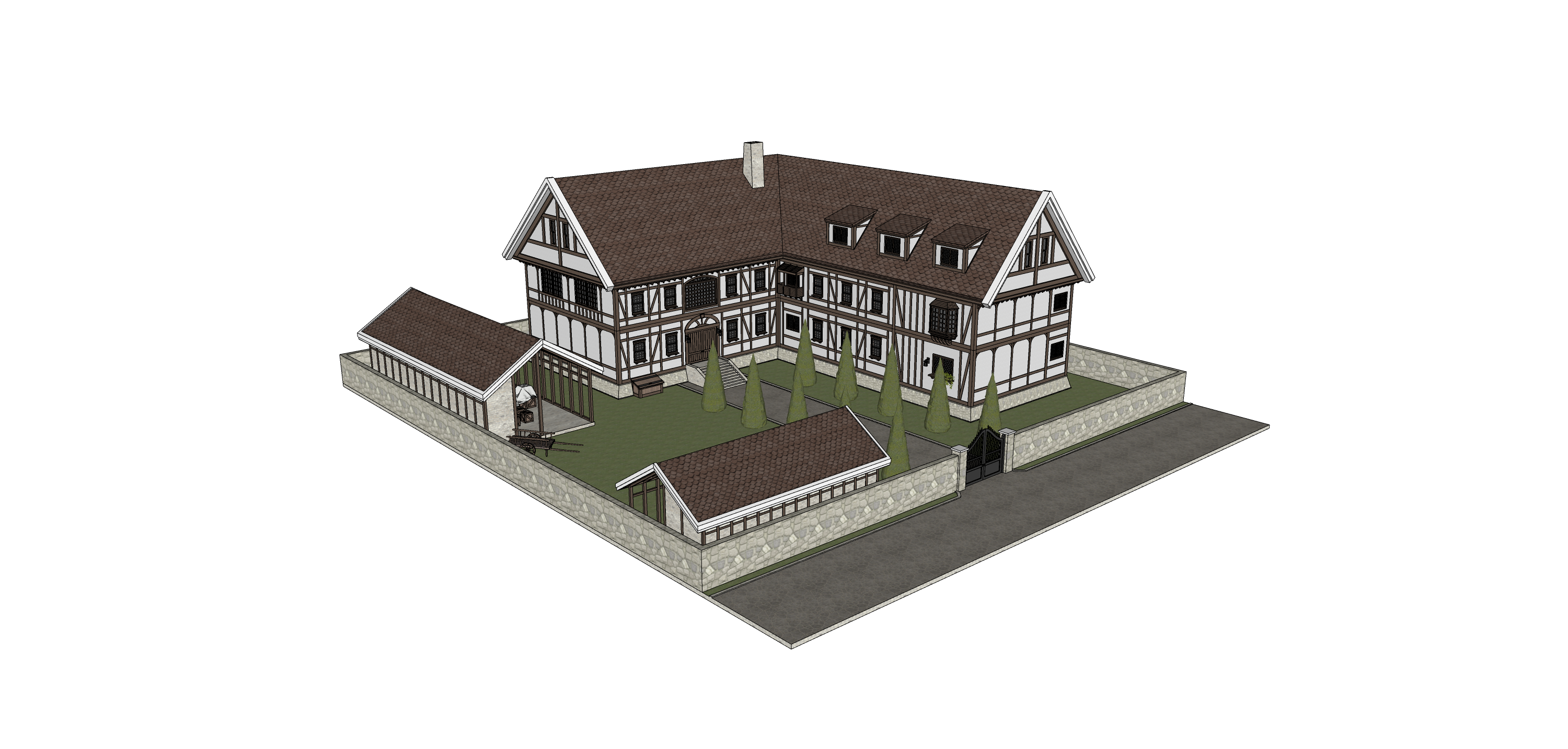 a medieval mansion