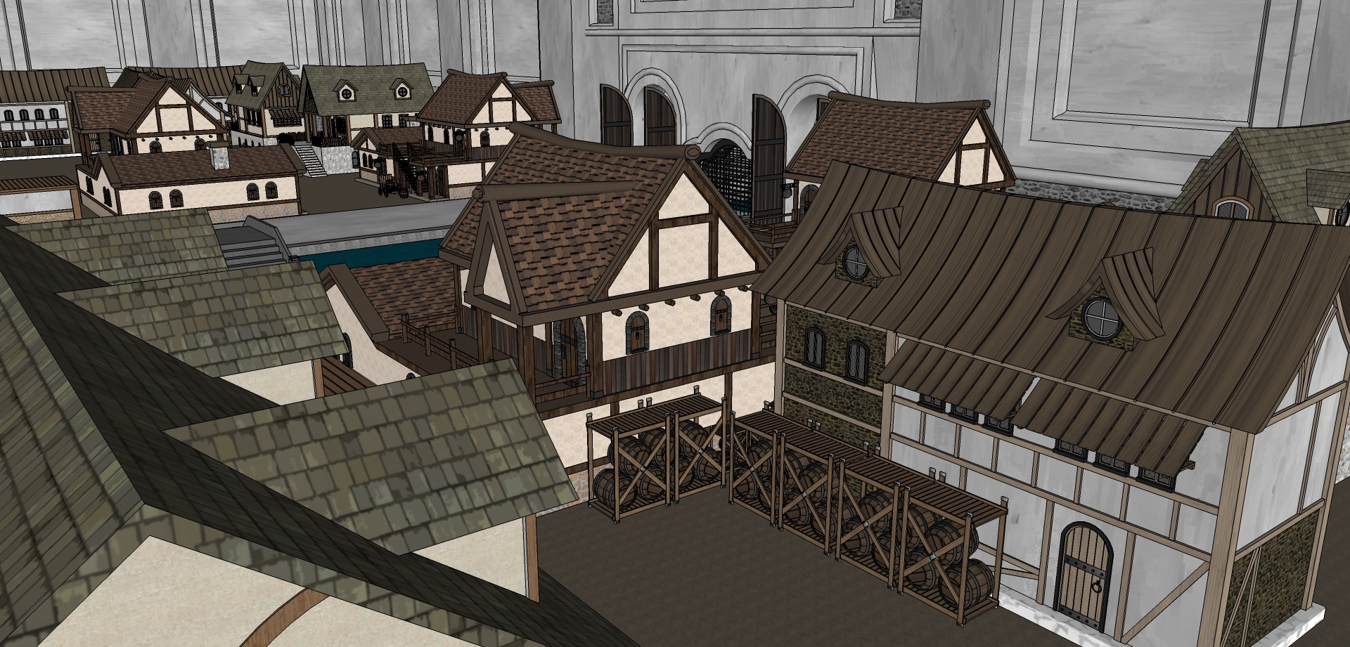 Medieval Castle Square