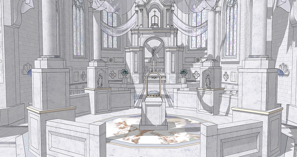 Fantasy Temple Secret Sanctum & 3 Types of Items