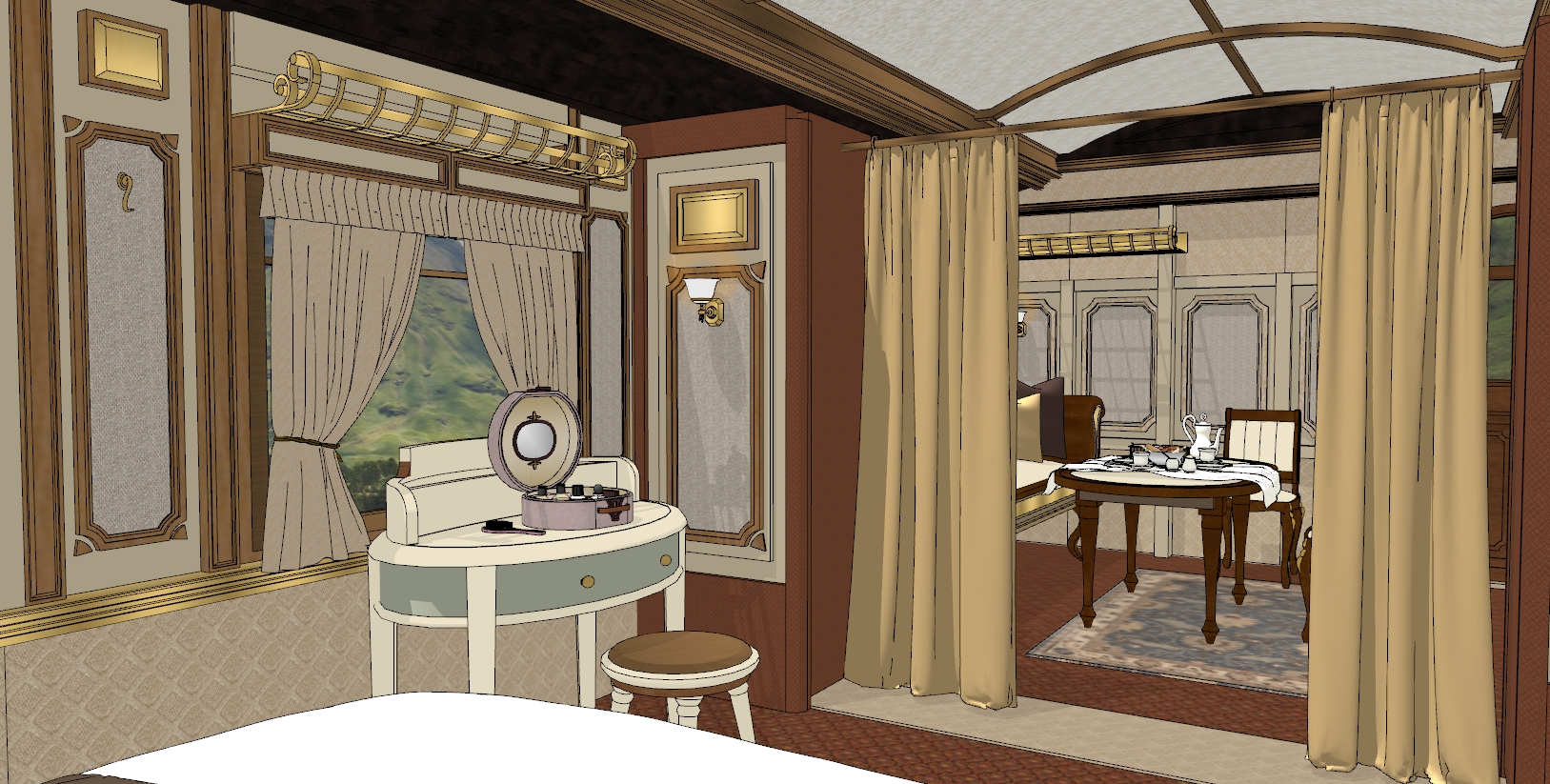 UK/Europe - Train interior 4 types