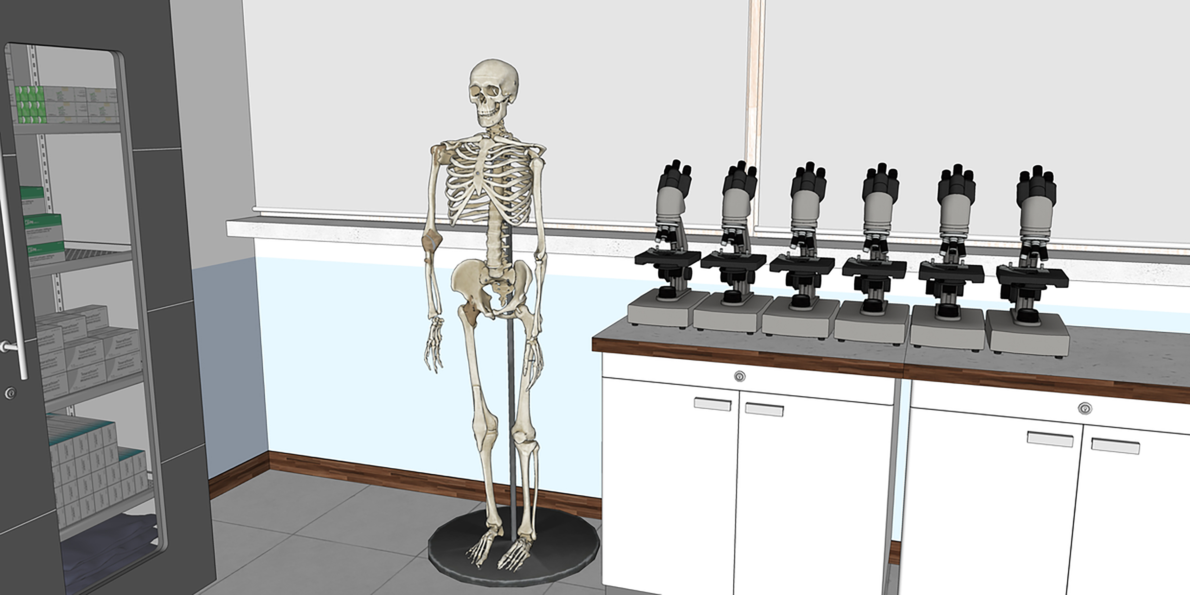 School Background - Science Room