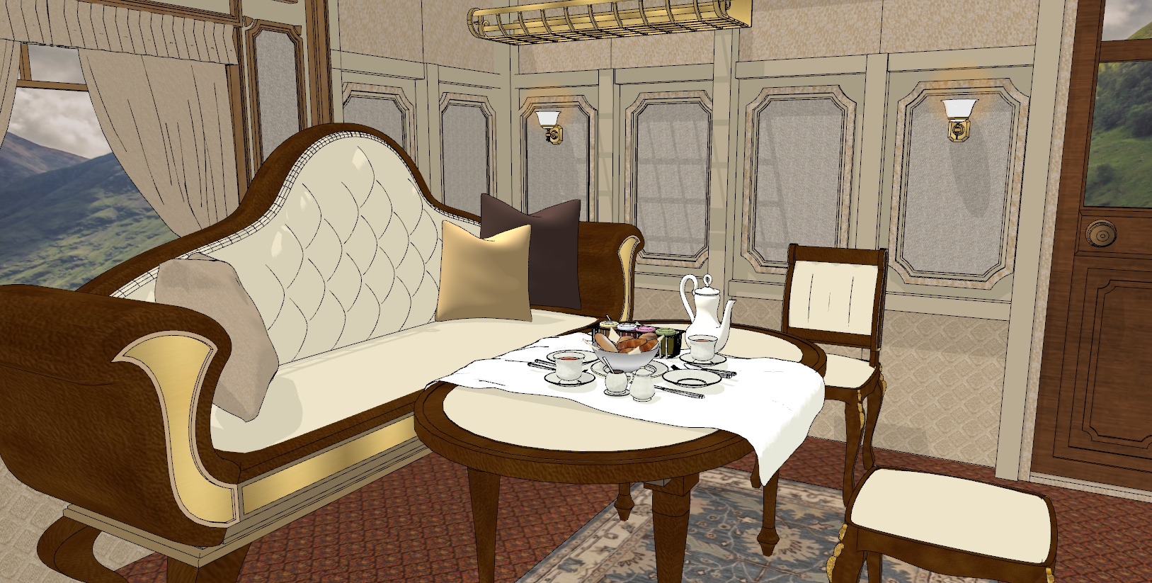 UK/Europe - Train interior 4 types