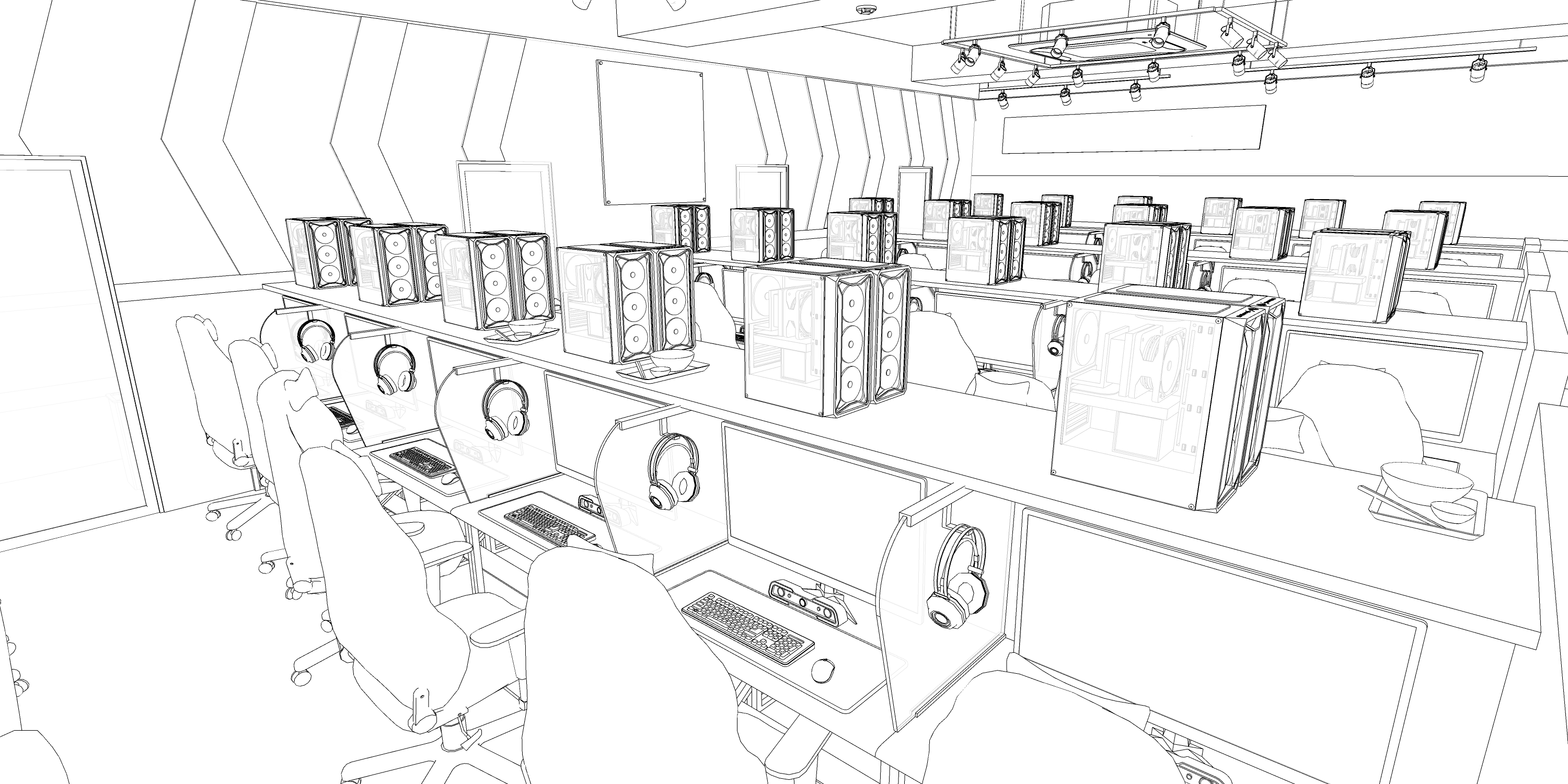 15 Interior Models - PC Room