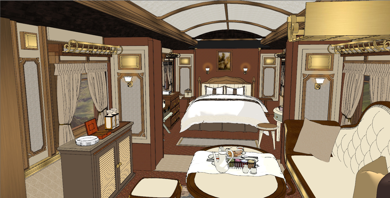 UK/Europe - Train interior 4 types