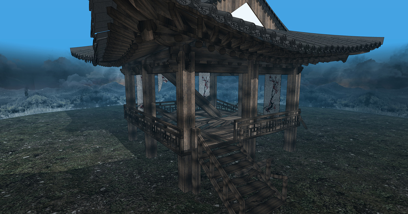 Gyeongseong Scandal - Hanok Building and Hanok Garden (ruin)