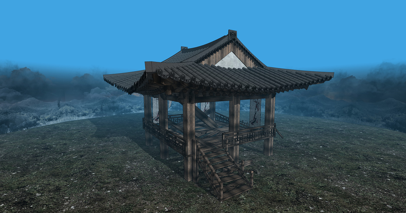 Gyeongseong Scandal - Hanok Building and Hanok Garden (ruin)