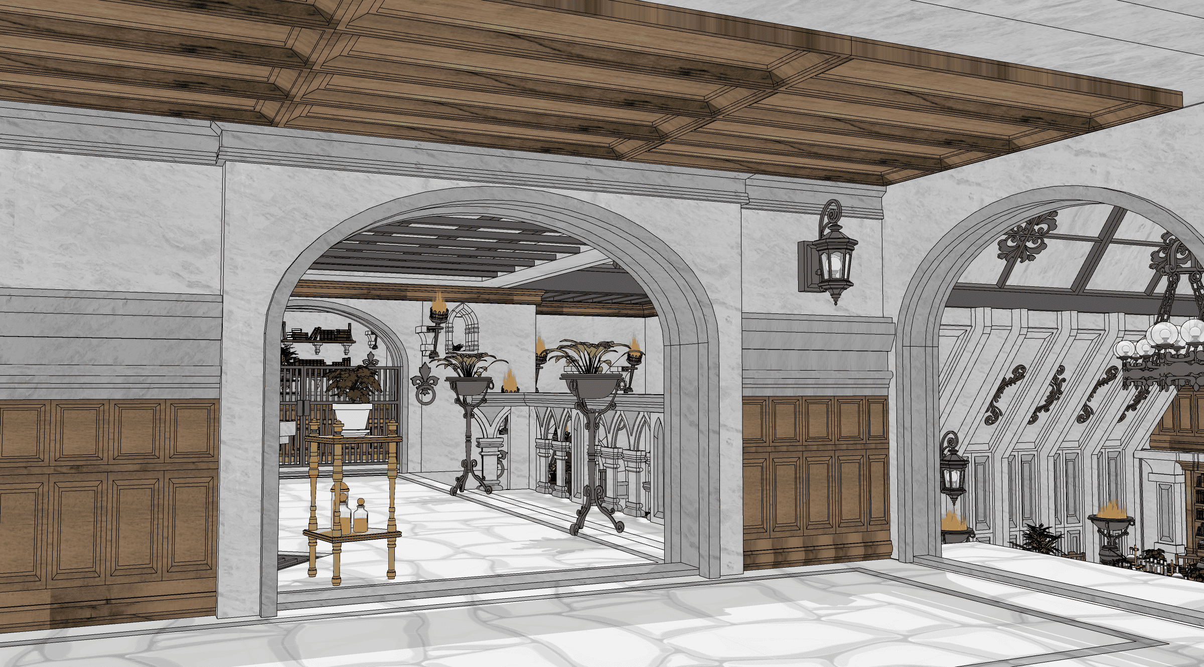 Baroque Style Magic School - Magic Medicine Classroom