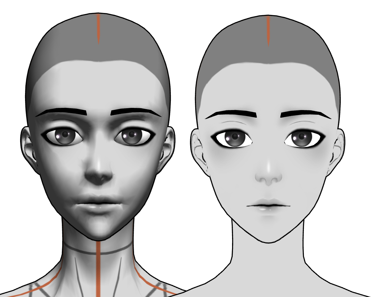 Basic Woman Head (full set)