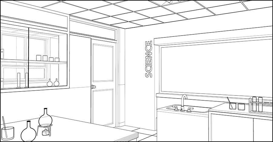 School Science Lab & Corridor