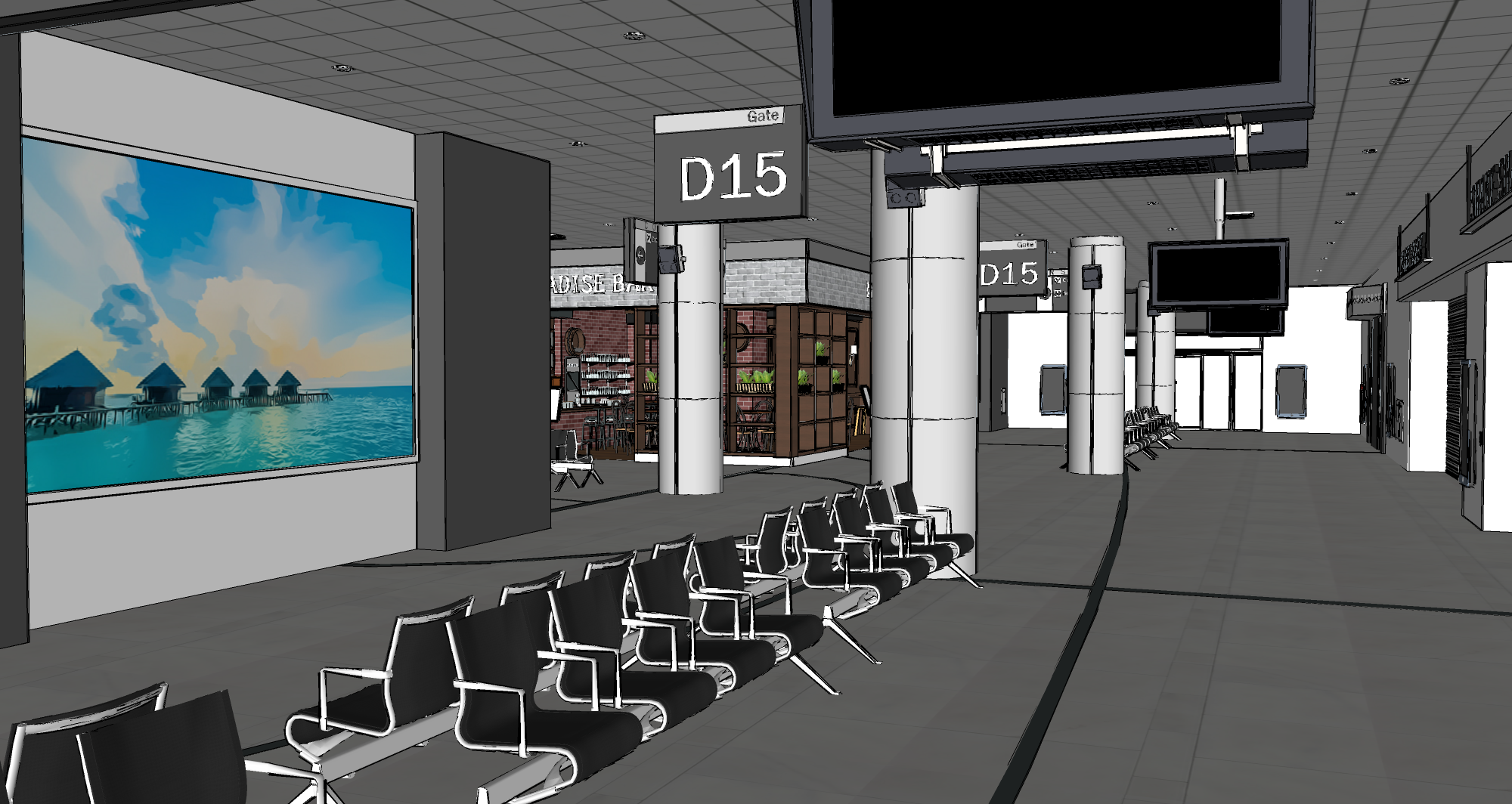 Airport Gate Hall