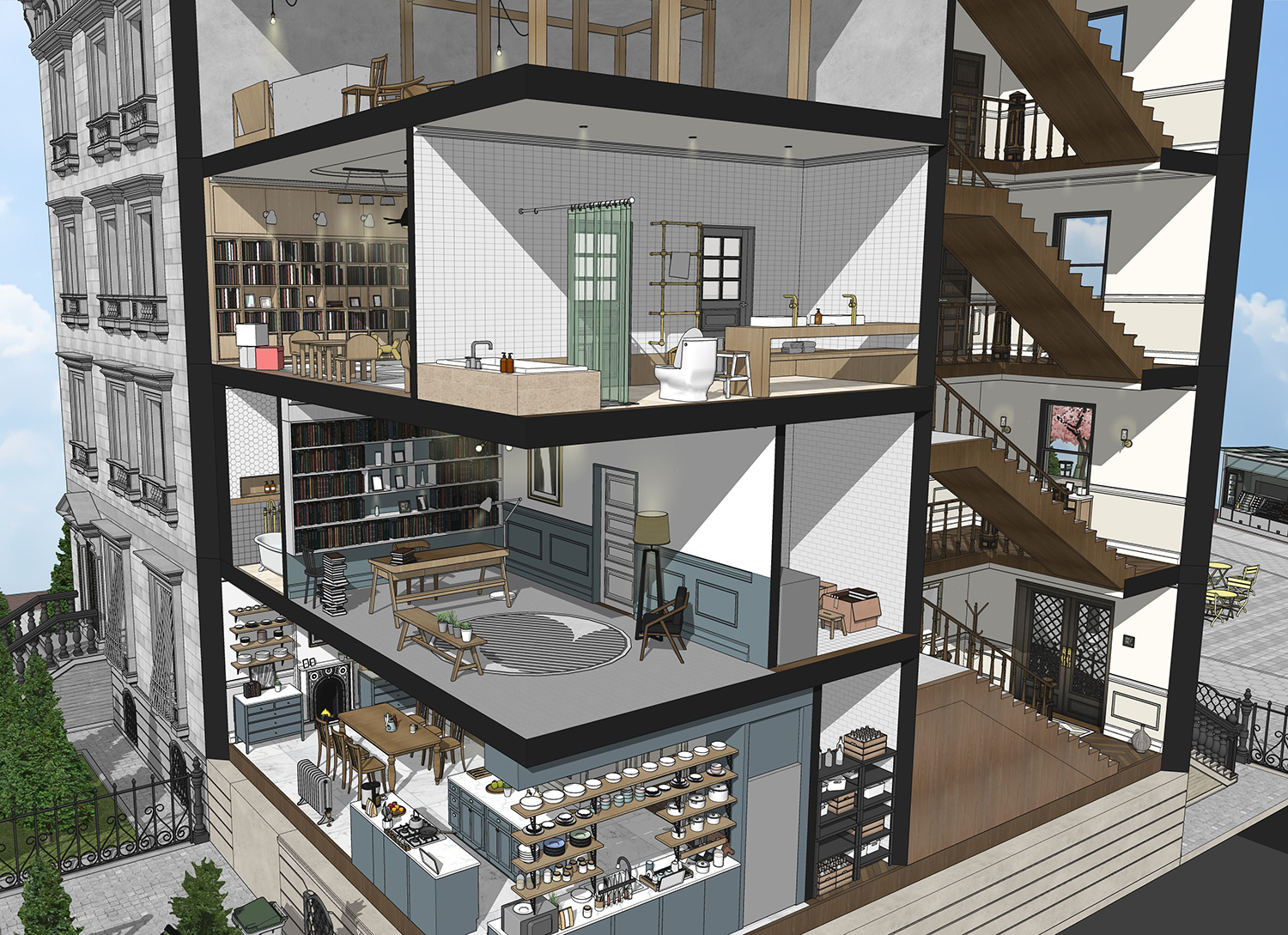 Four Seasons American Village - Middle Class Apartment