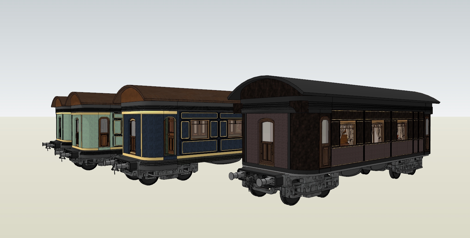 UK/Europe - Train interior 4 types
