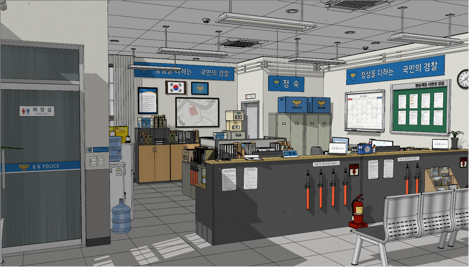 Police Box (Outside & Inside)