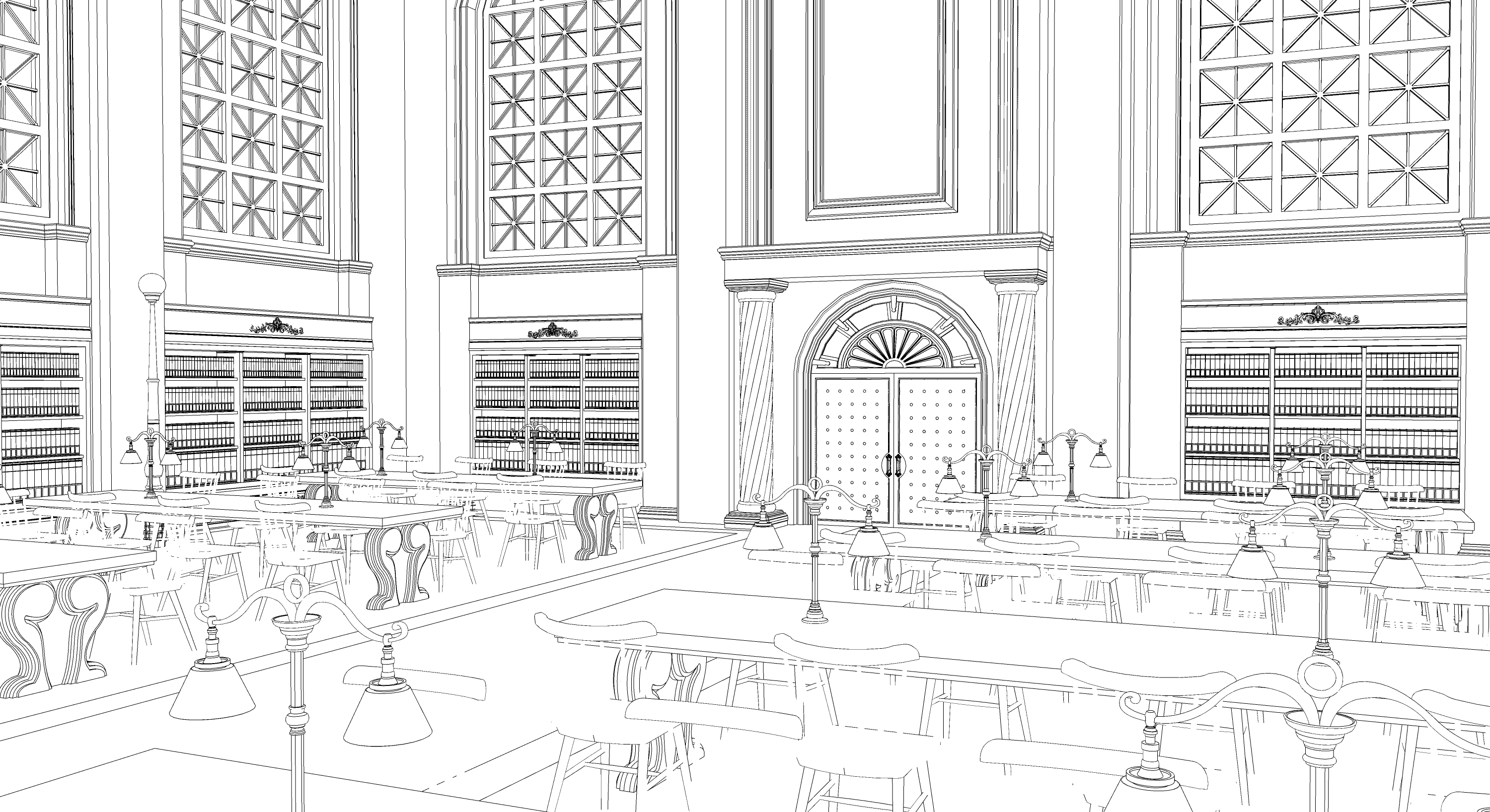 Old Fashioned Library