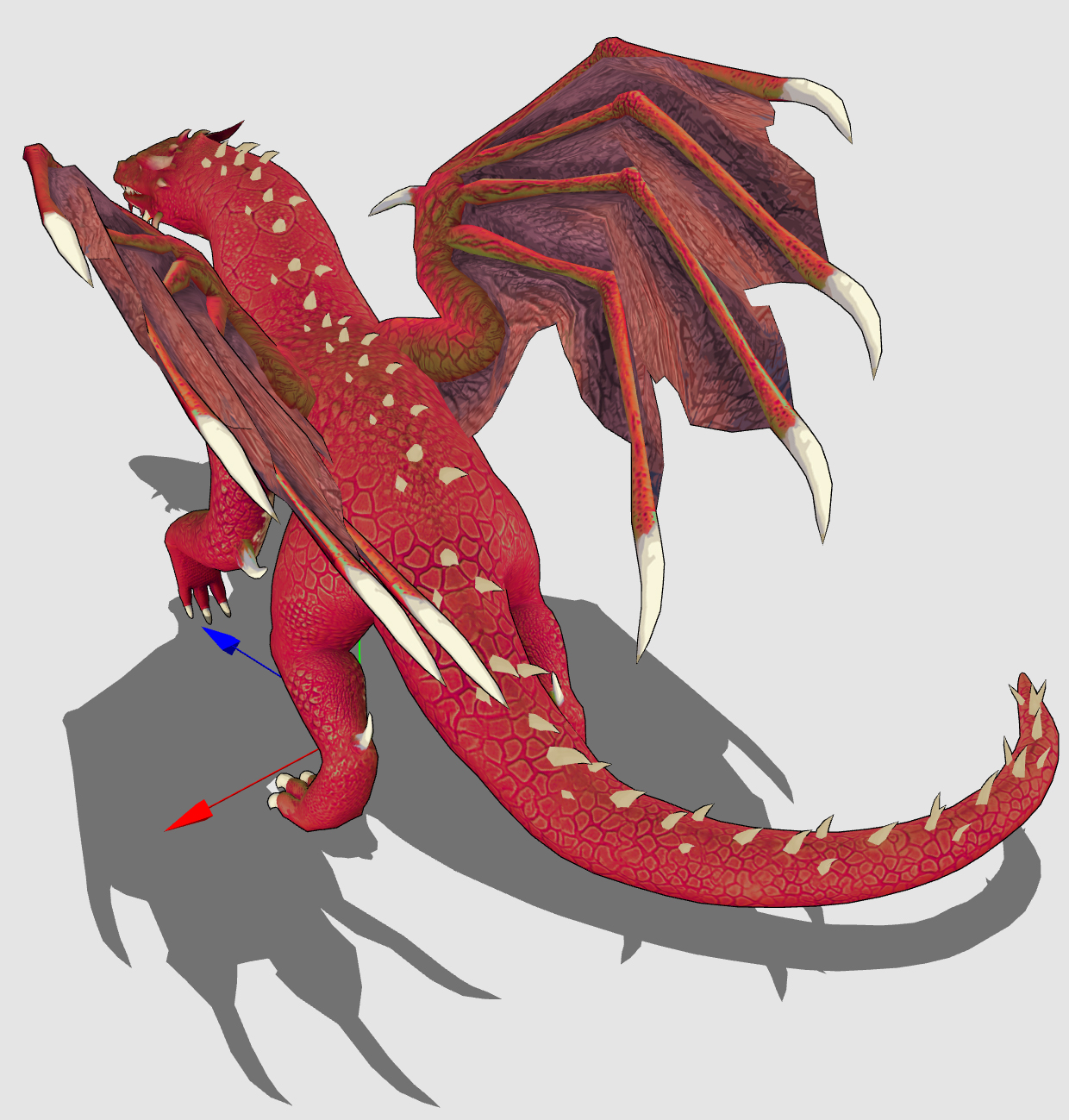 Collection of Moving 3D Dragon movements