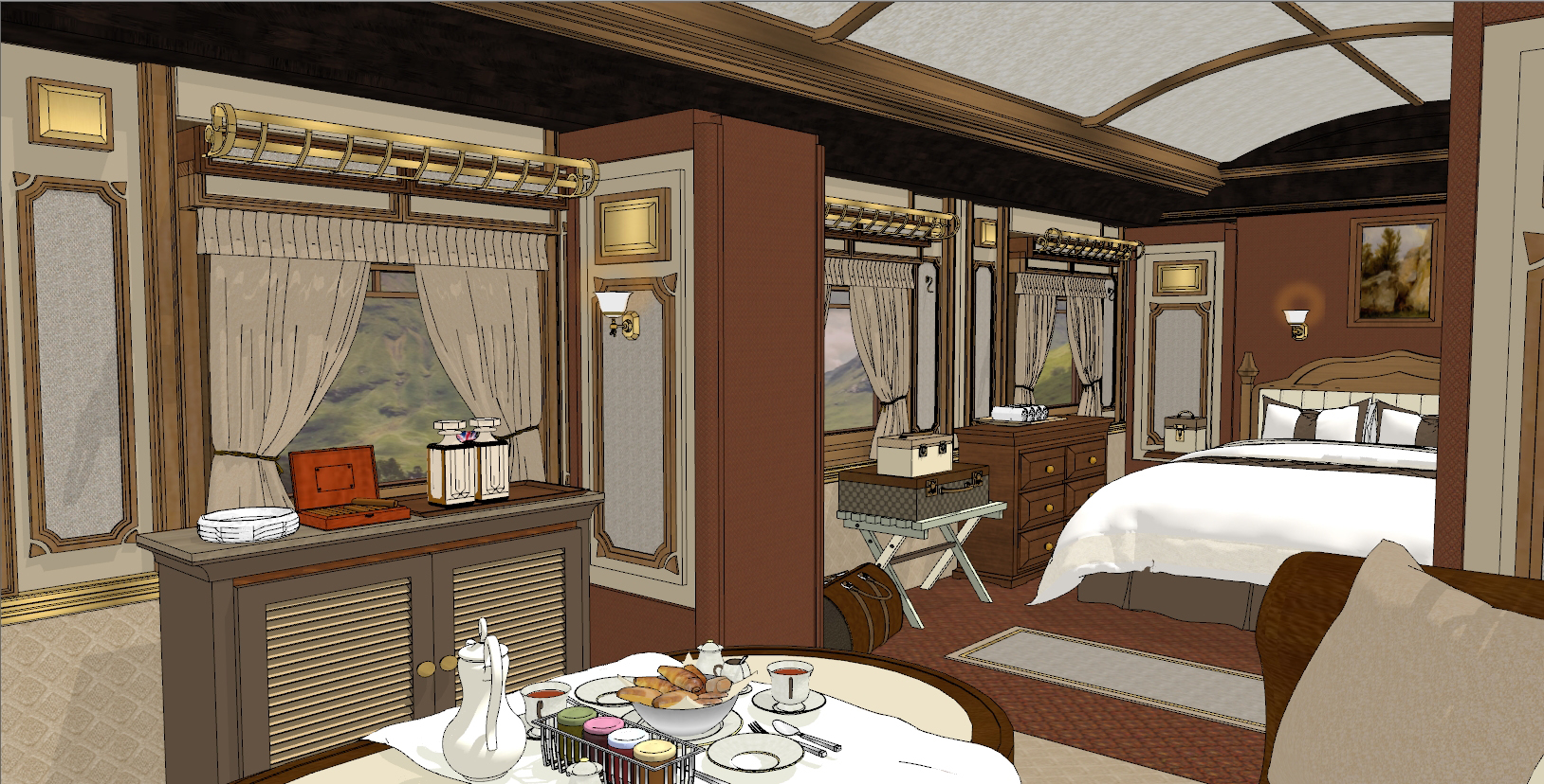 UK/Europe - Train interior 4 types