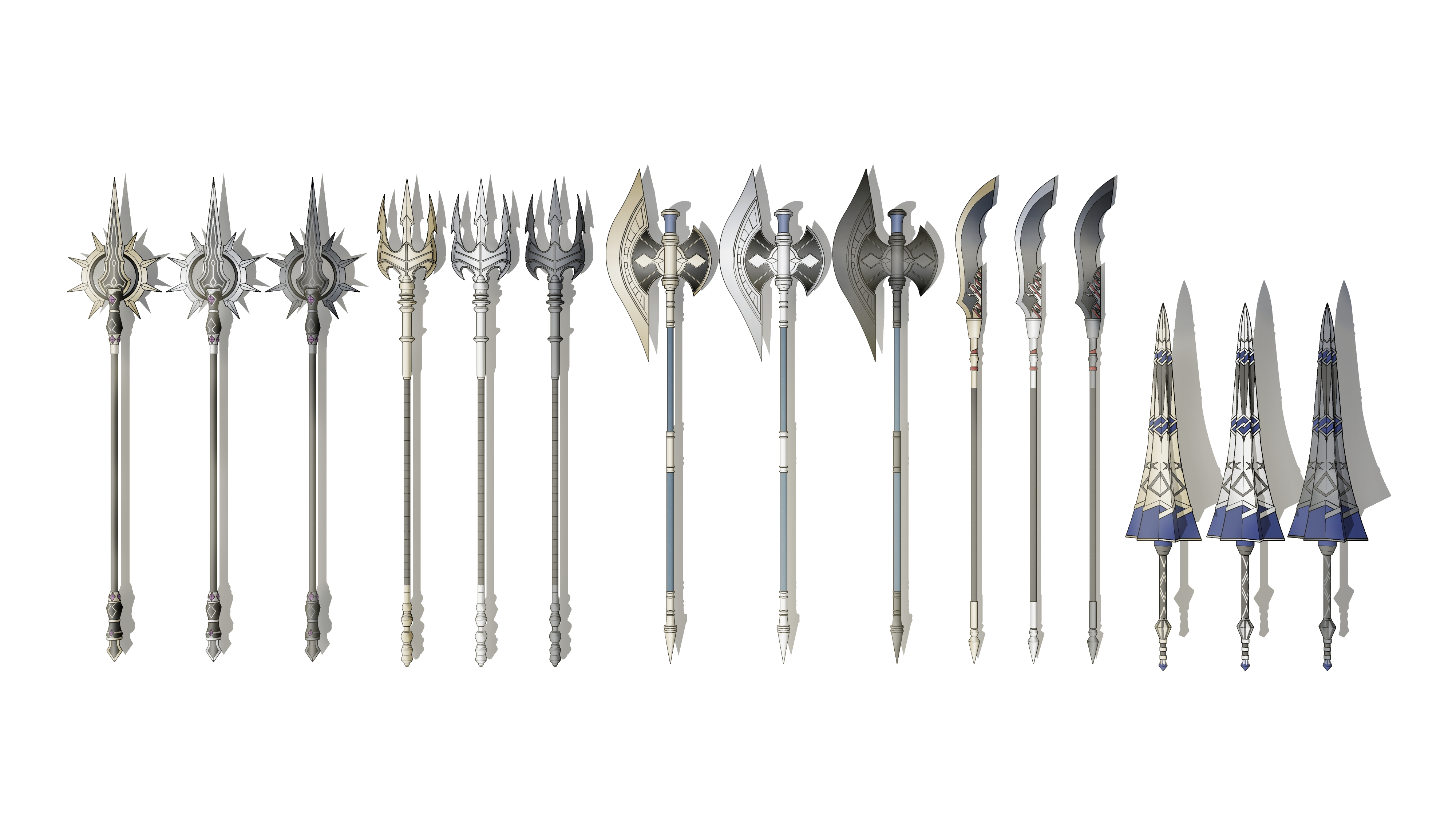 Fantasy Weapon - Spear (15 Types)