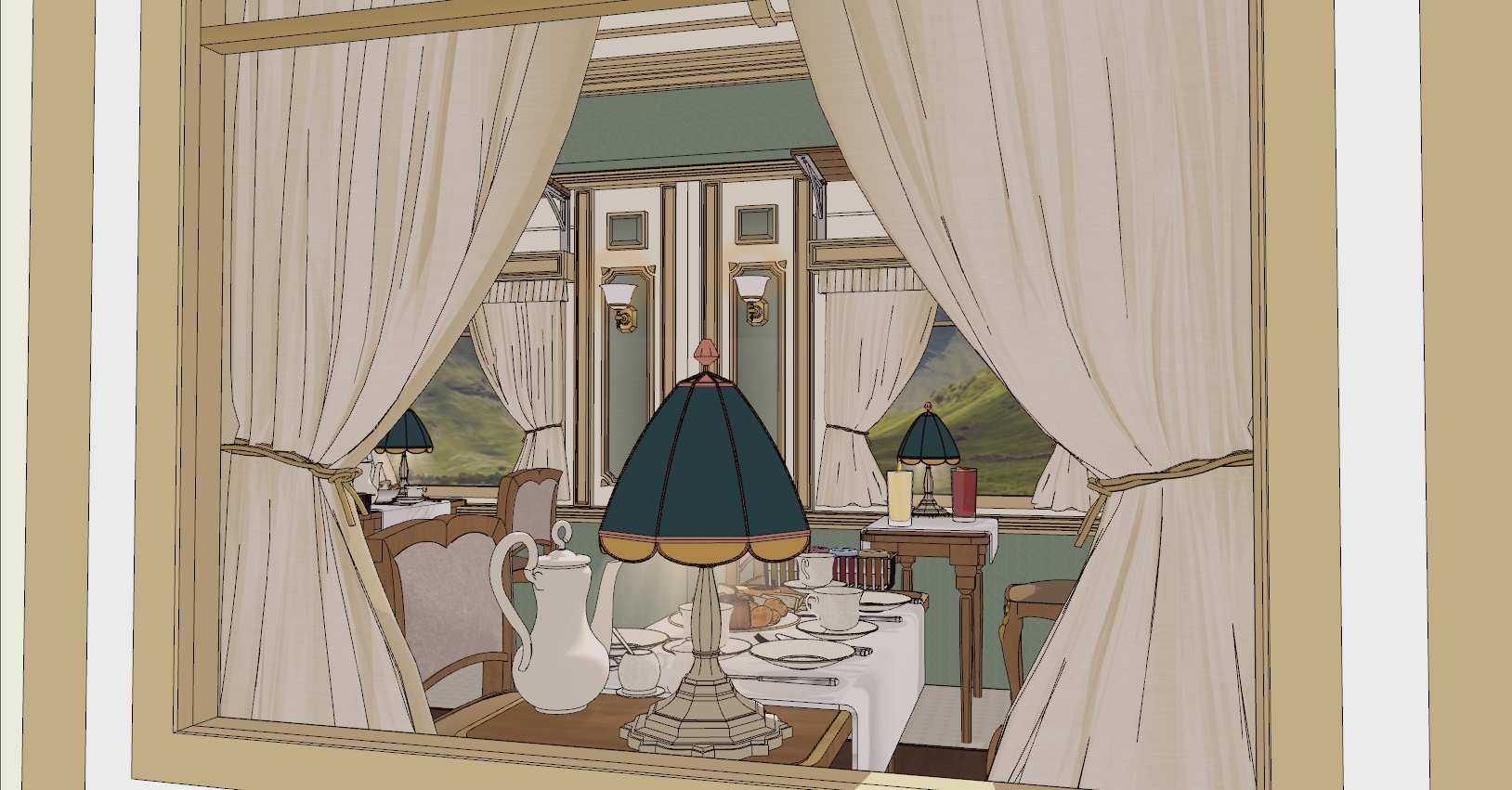 UK/Europe - Train interior 4 types