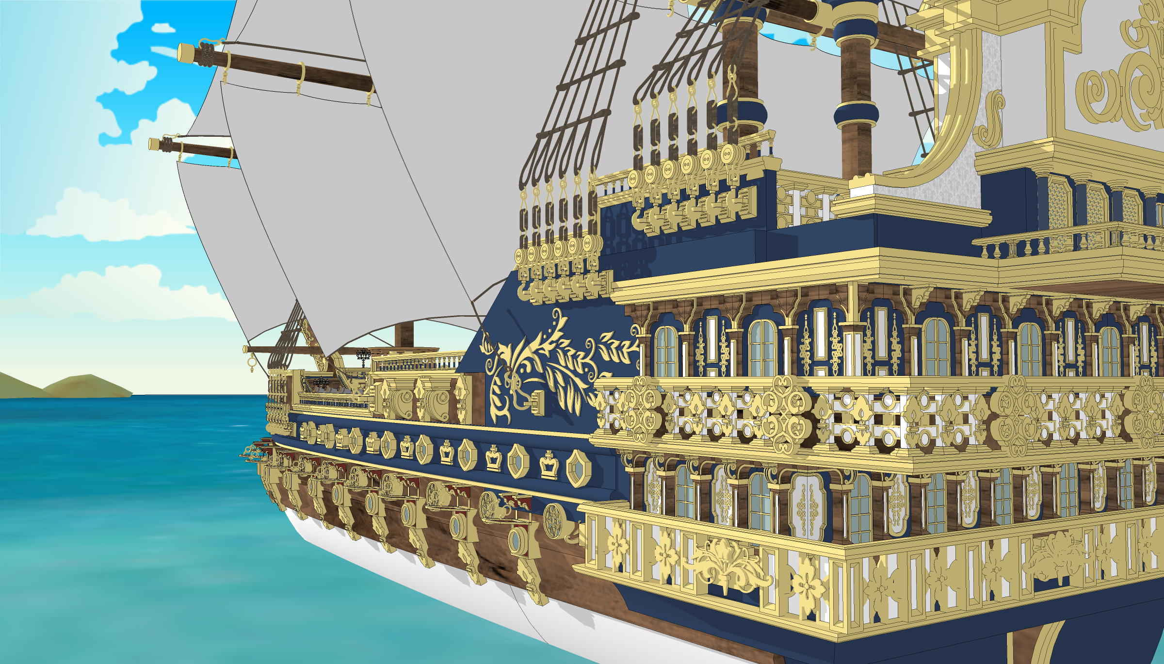 Baroque Style Magic School - Vessel & Dock Collection