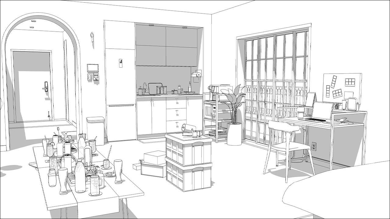 Studio Interior for Extroverted Partyholic