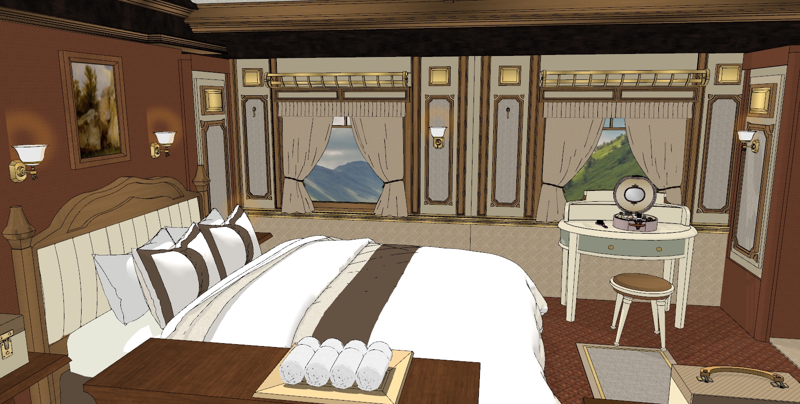 UK/Europe - Train interior 4 types