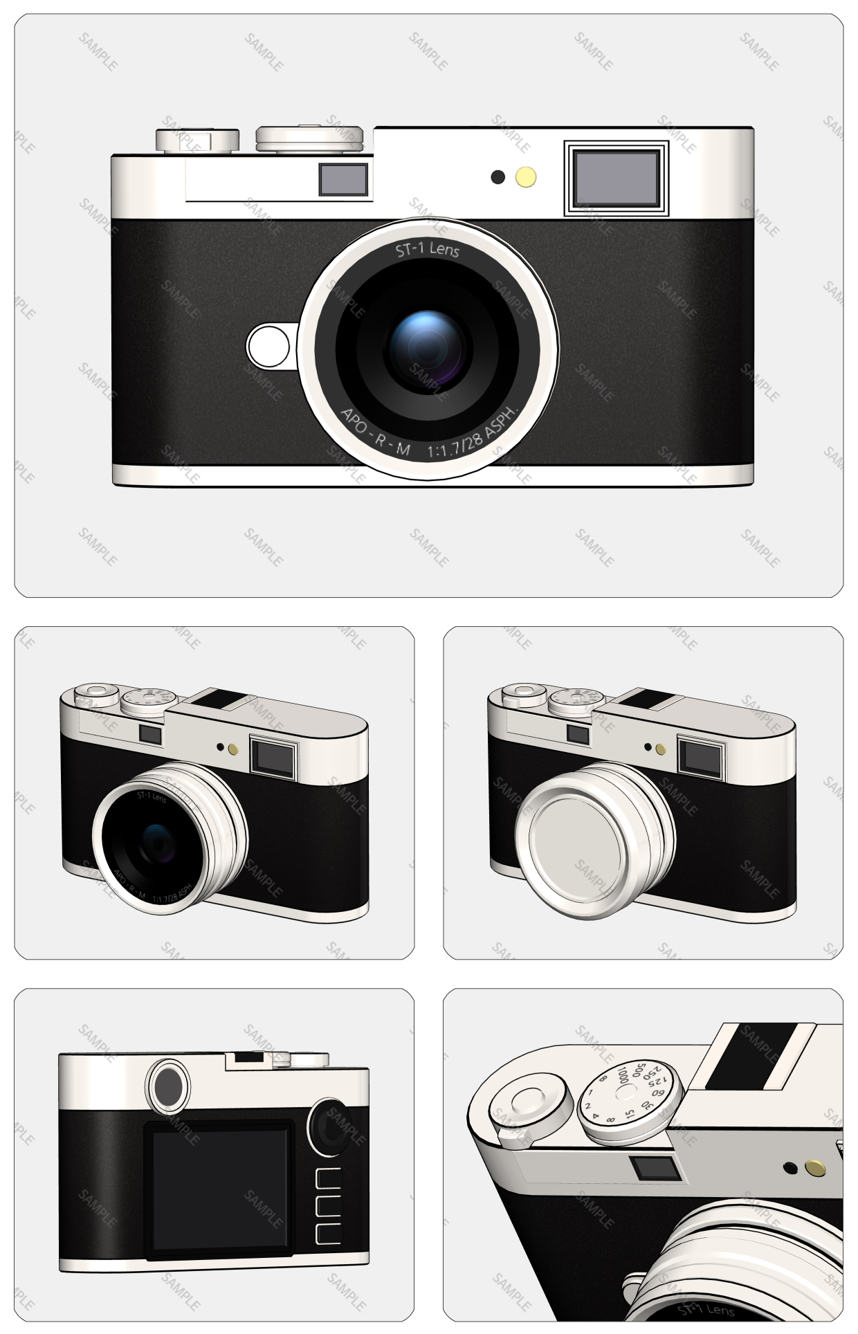 Clip Studio 3D Props Set - Cameras, Watches, Bags and More