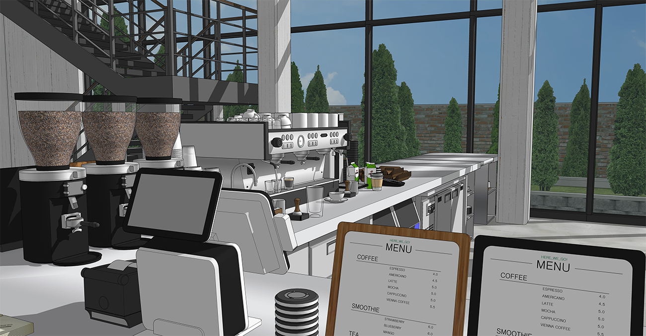 Cafe with Props