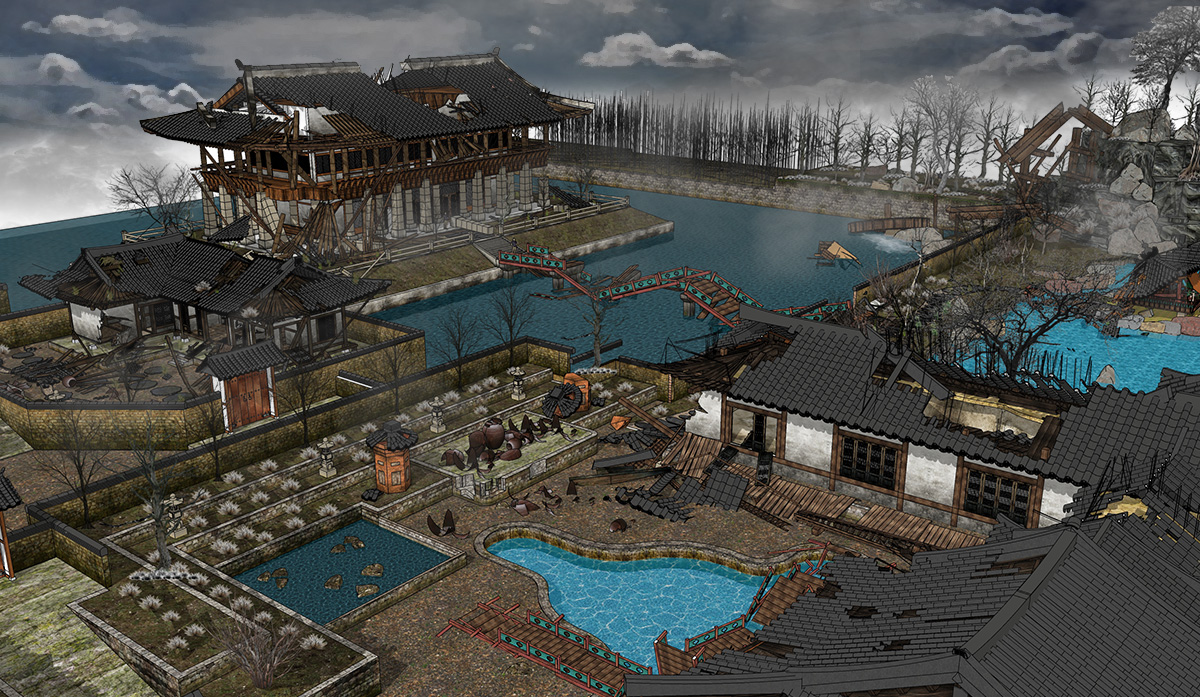 Gyeongseong Scandal - Hanok Building and Hanok Garden (ruin)