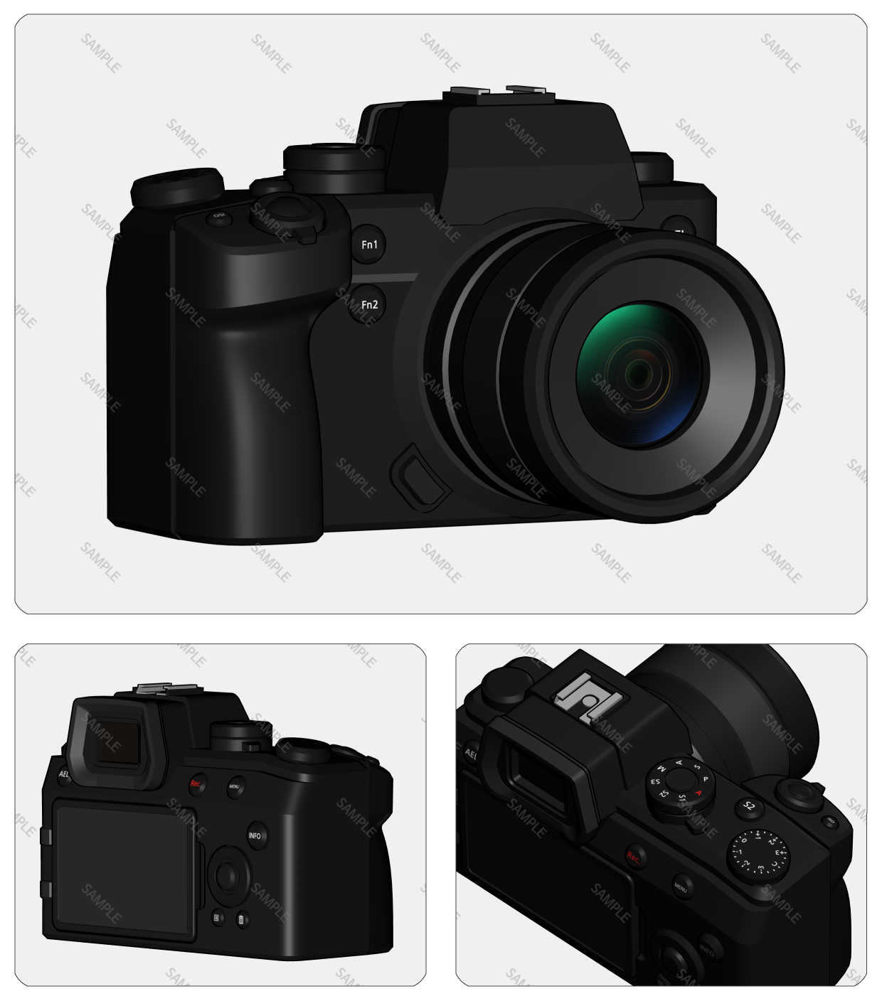 Clip Studio 3D Props Set - Cameras, Watches, Bags and More