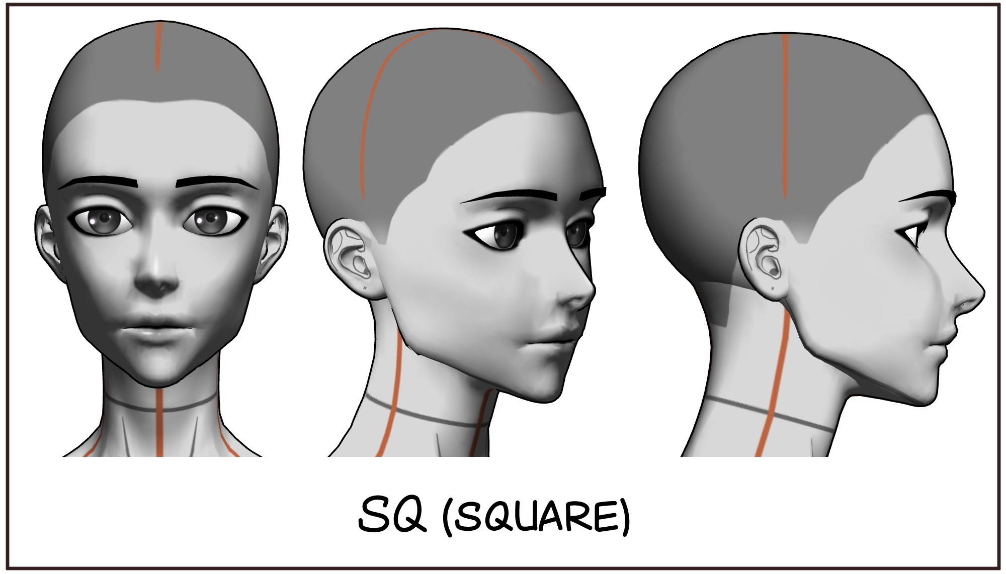 Basic Woman Head (full set)