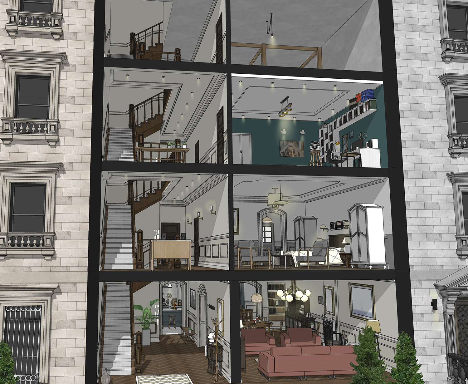 Four Seasons American Village - Middle Class Apartment