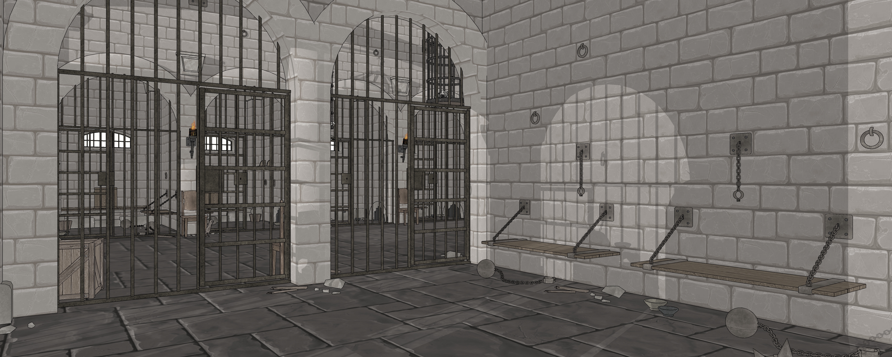 Medieval Fantasy Prison and Torture chamber