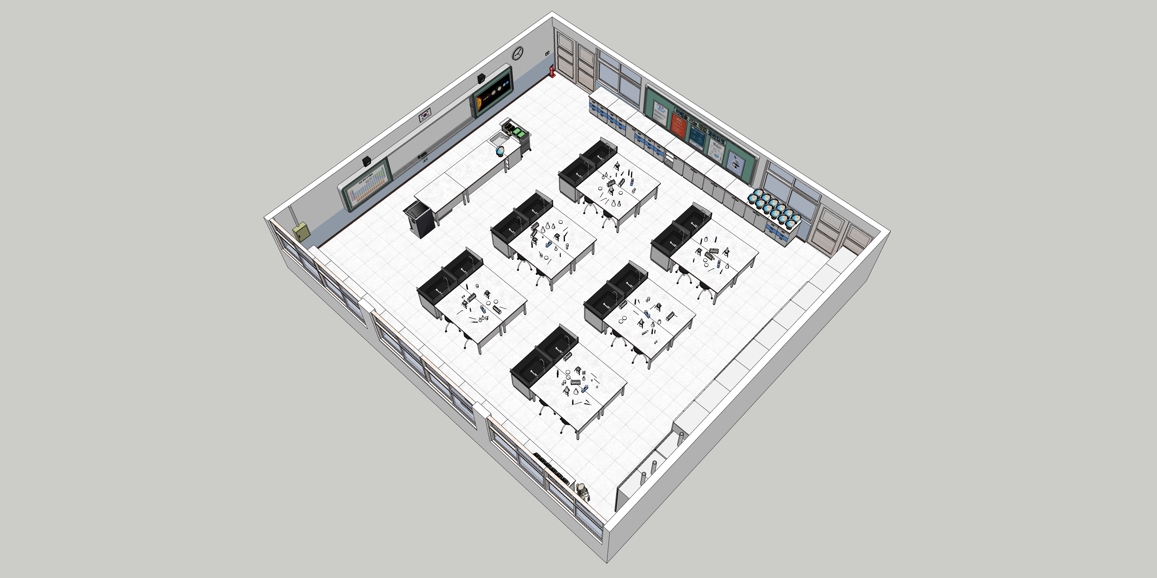 School Background - Science Room