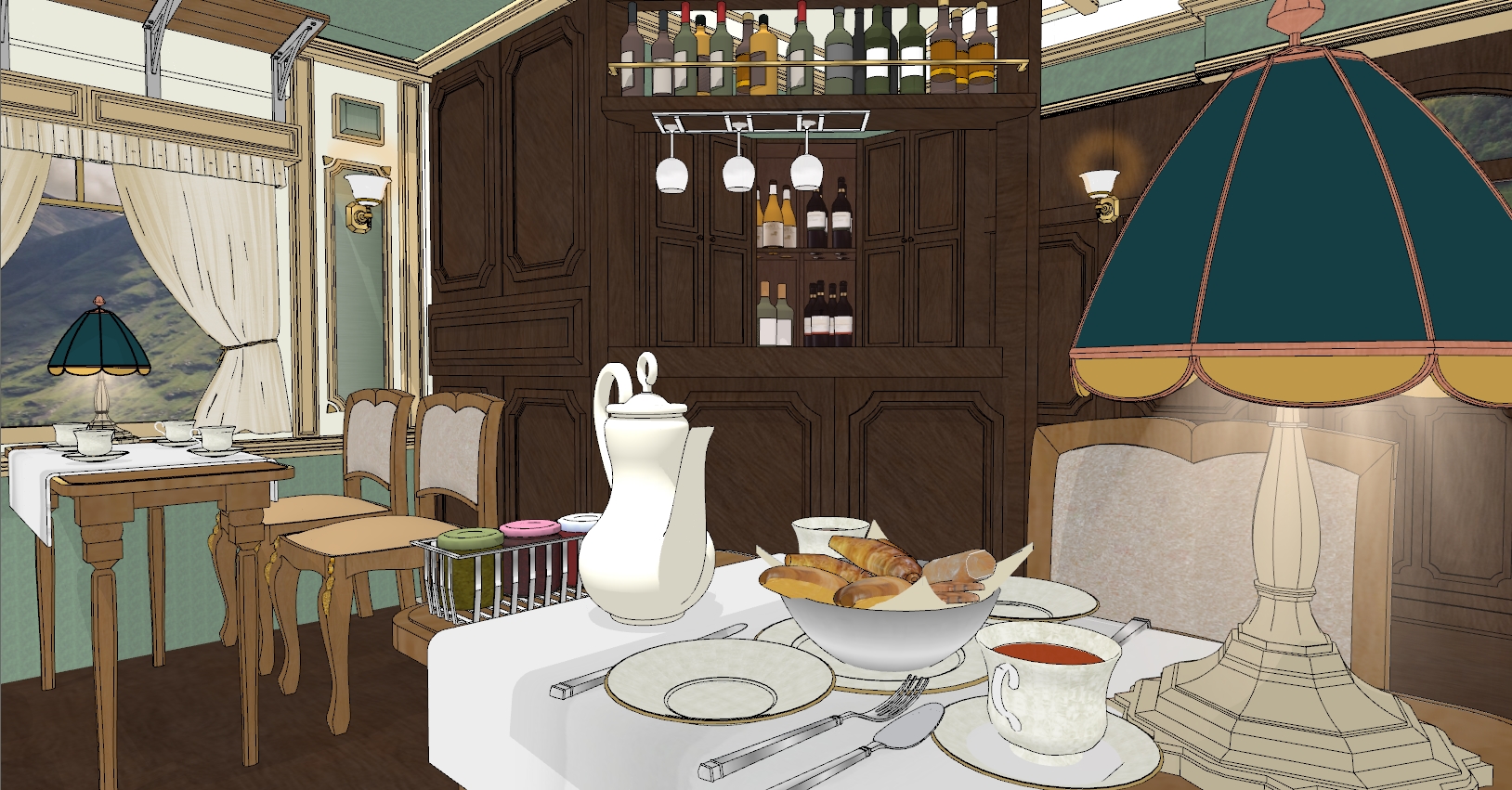 UK/Europe - Train interior 4 types