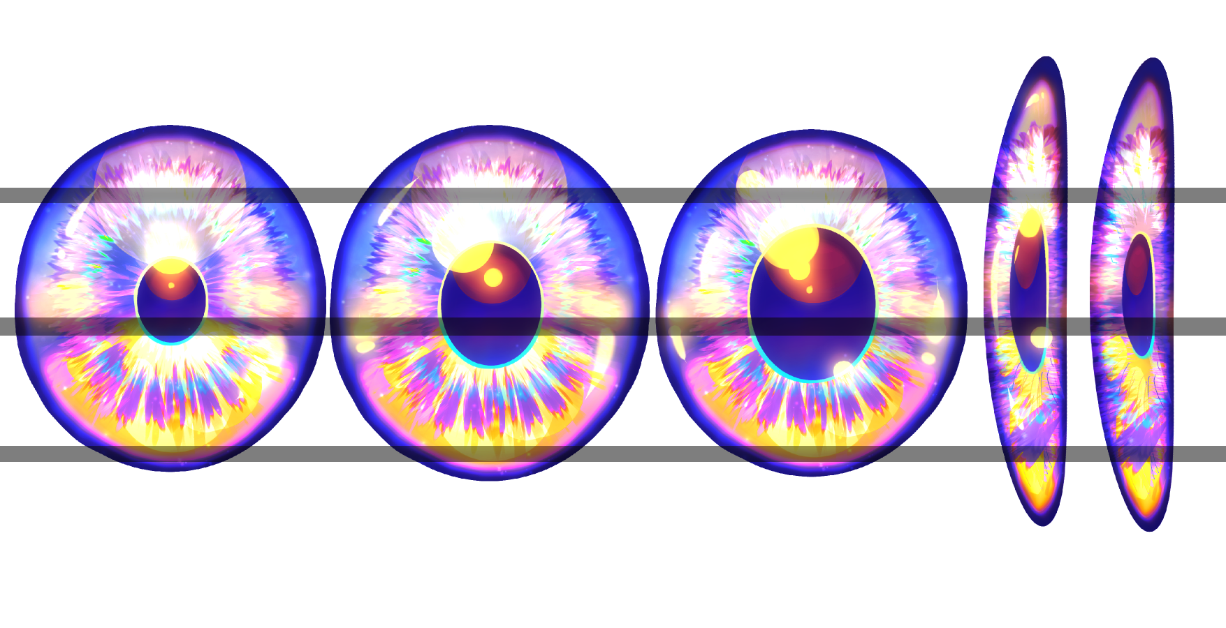 Stunning Holographic Eyes